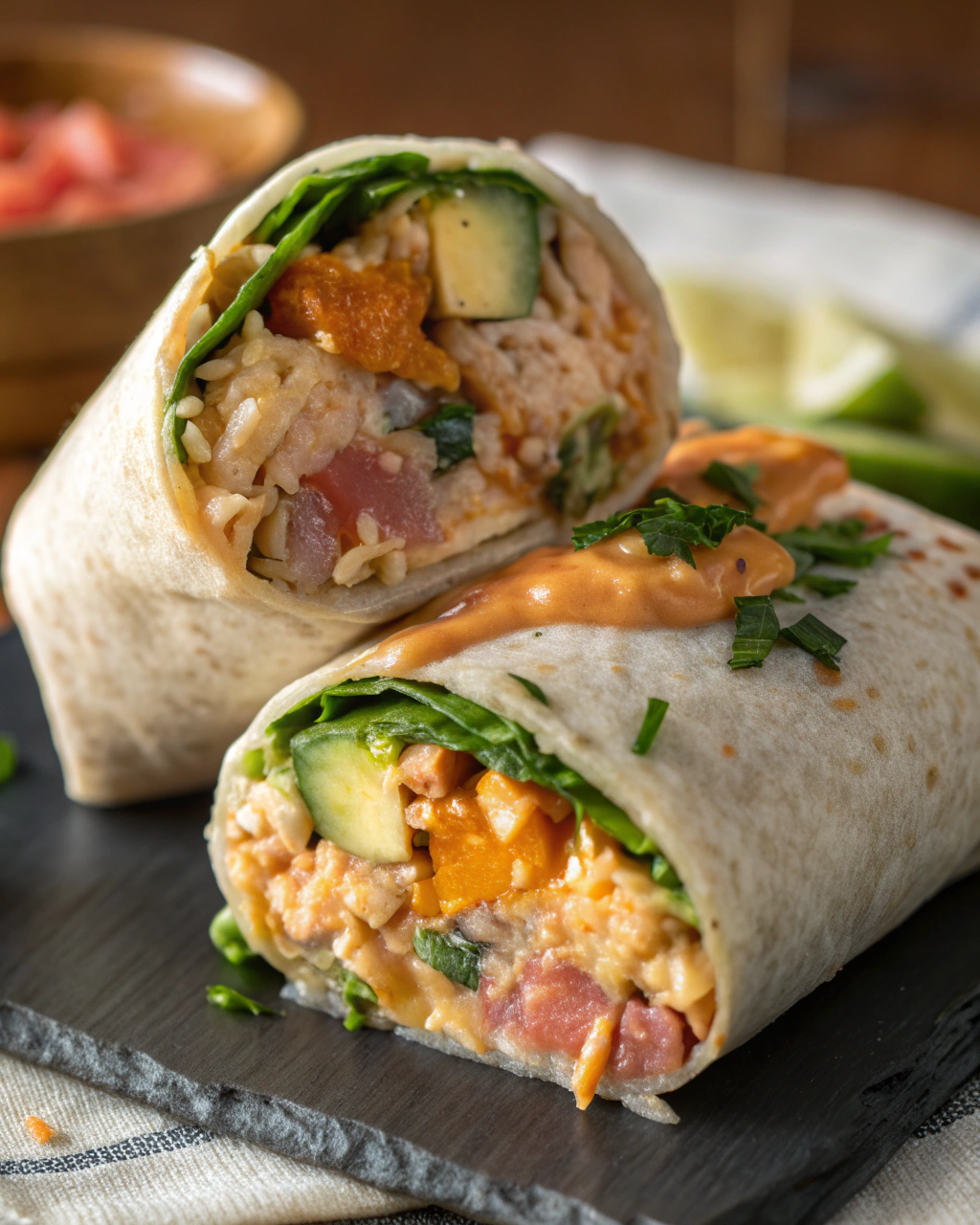 Spicy Tuna Wrap – 20 Minute Dinner Recipes - Lina Recipes